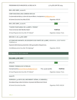 Programa fm creu alta | PDF