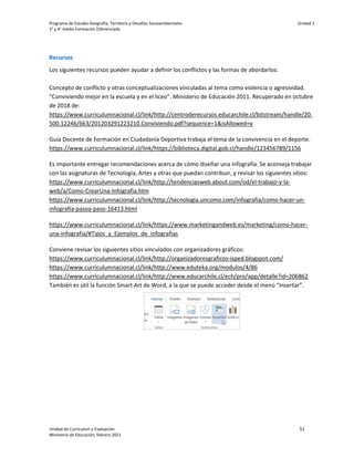 Programa de Estudio: geografía, territorio | PDF