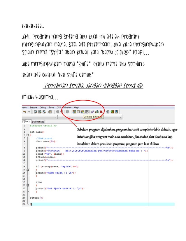 contoh program sederhana bahasa C | PDF | Free Download