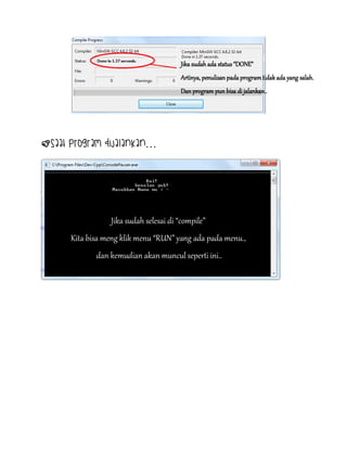 contoh program sederhana bahasa C | PDF