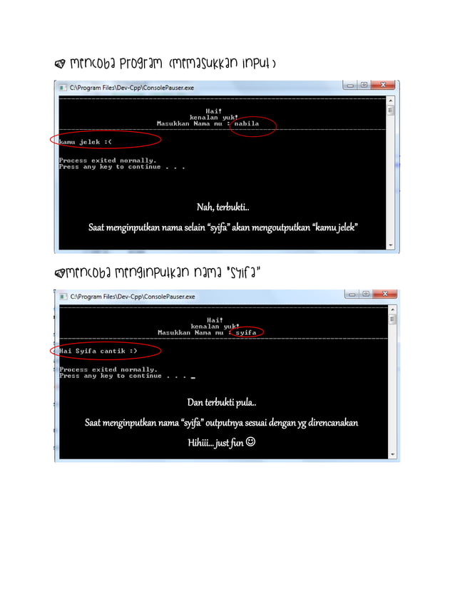 contoh program sederhana bahasa C | PDF | Free Download