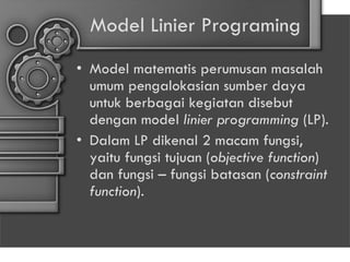 PROGRAMA LINIER | PPT