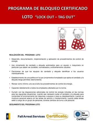 Programa_LOTO SEGURIDAD Y BLOQUEO Y ETIQUETADO | PDF