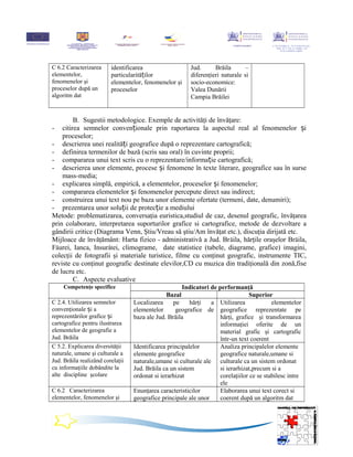 Programa modulara cds geografie | DOC