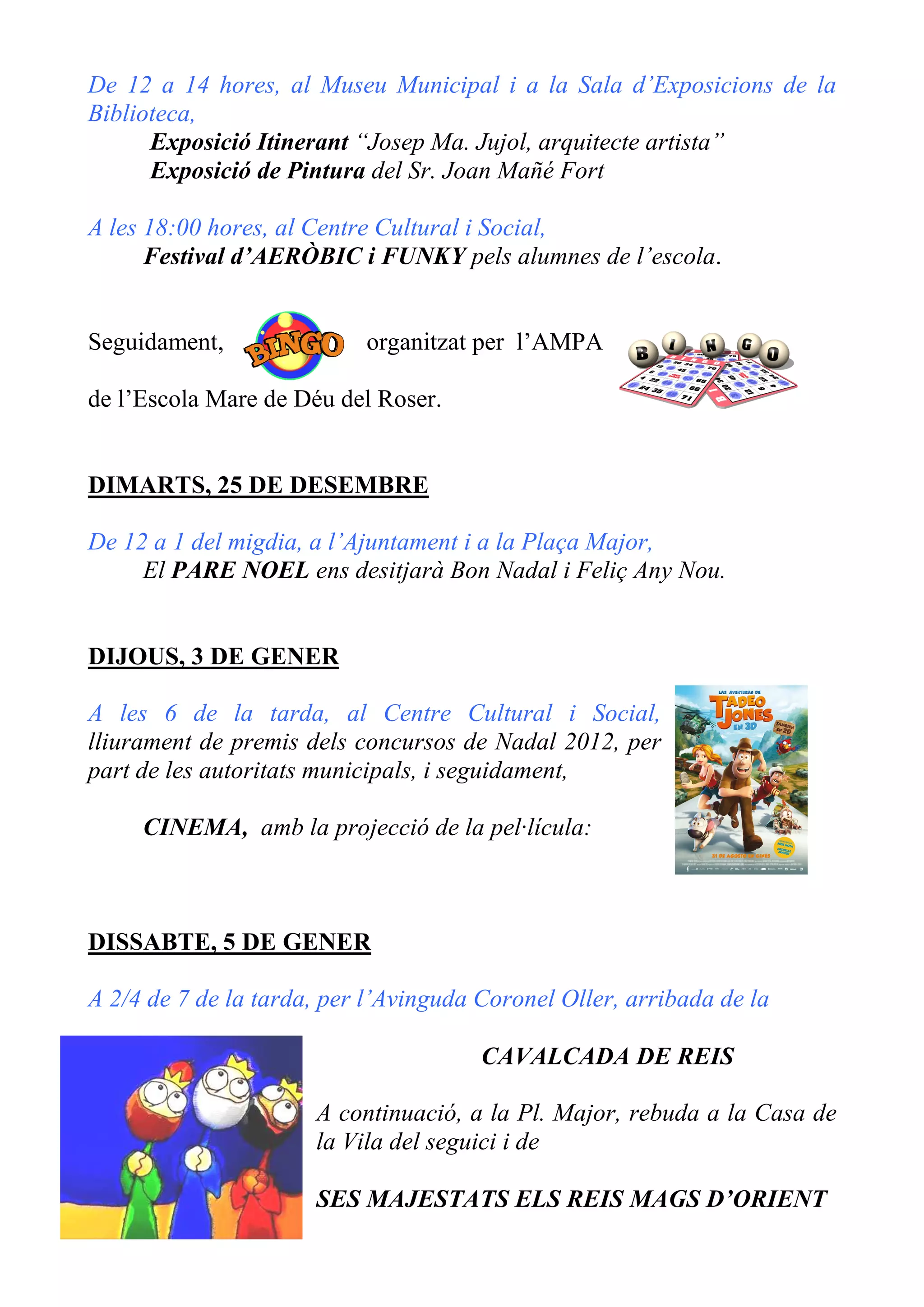 Programa nadal 2012 | PDF
