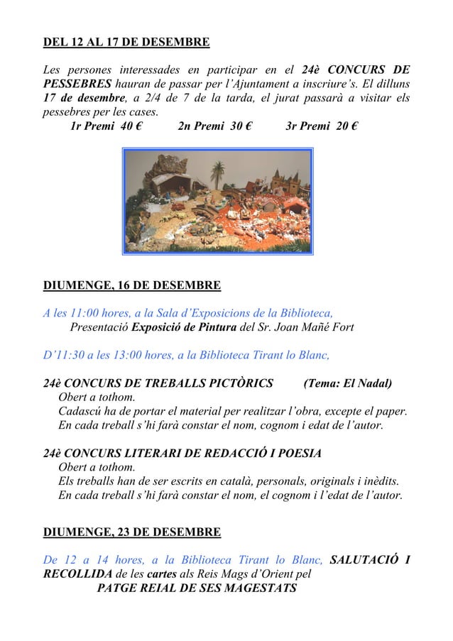 Programa nadal 2012 | PDF