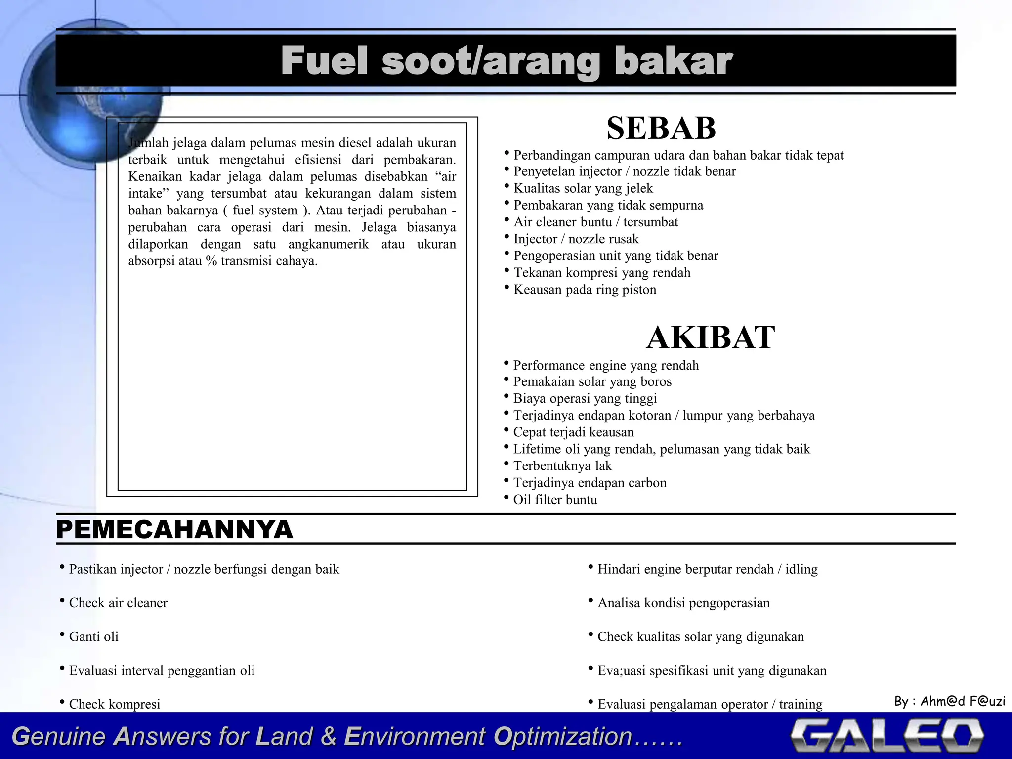 Program Analisa Pelumas New- oil analysis.ppt