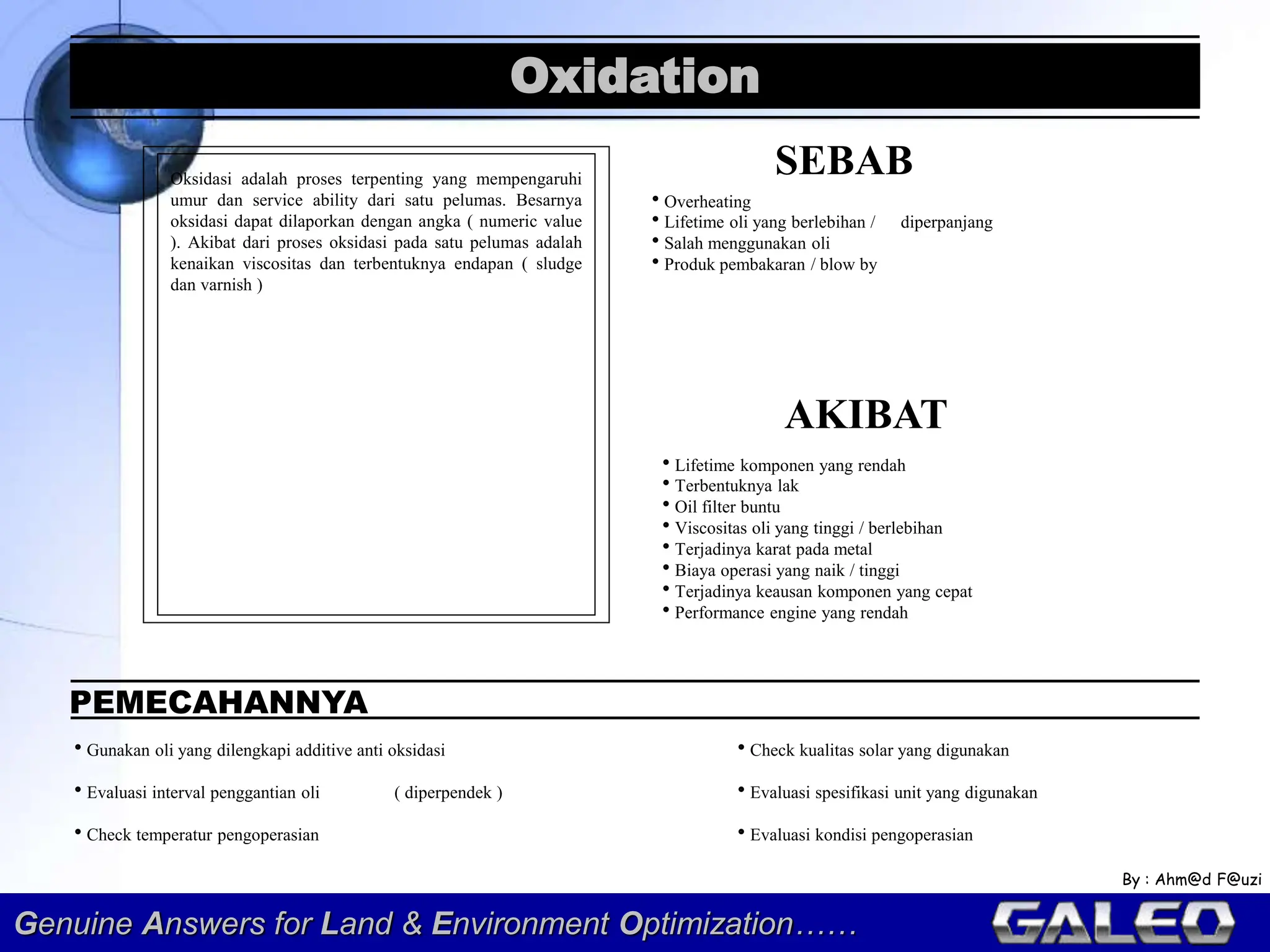 Program Analisa Pelumas New- oil analysis.ppt