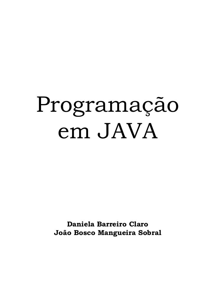Programando em java Programando em java