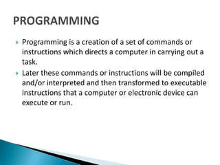 Program and programming | PPT