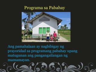 Programa ng pamahalaan mangibunong 6 sjb | PPT