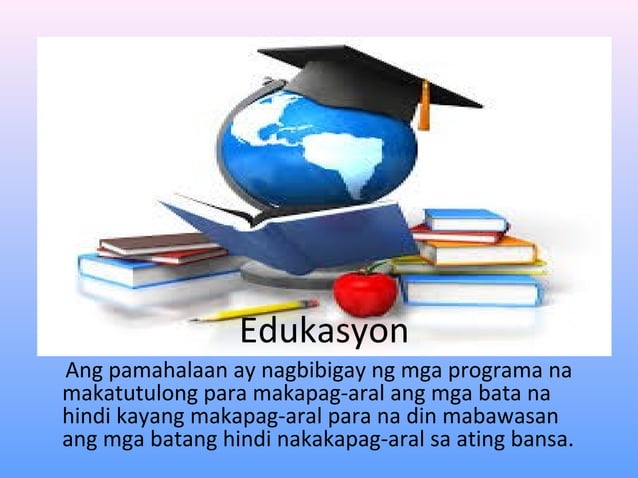 Programa ng pamahalaan sa pagpapaunlad ng bansa baya slr | PPT