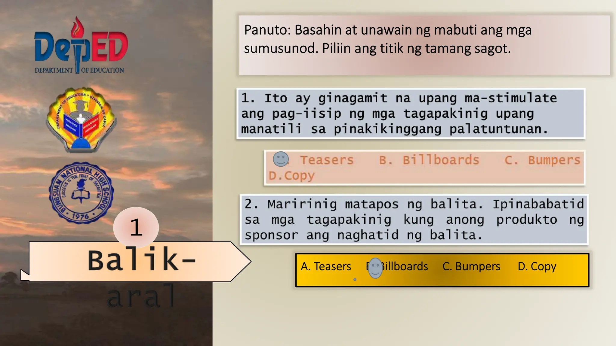 Programang pantelebisyon filipino 8 topiko | PPTX