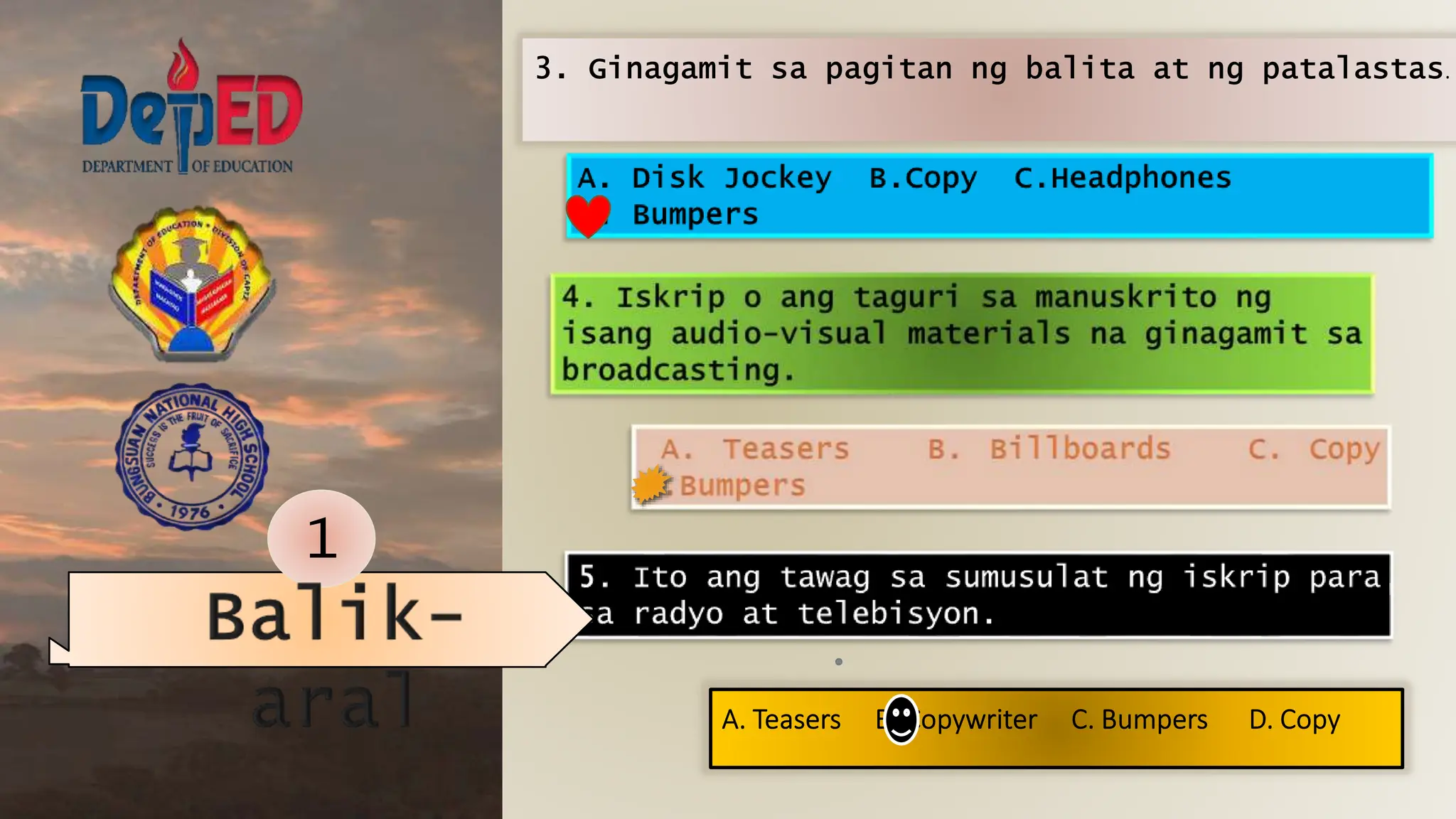 Programang pantelebisyon filipino 8 topiko | PPTX