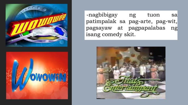 Programang pantelebisyon filipino 8 topiko | PPTX