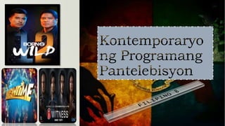 Programang pantelebisyon filipino 8 topiko | PPTX