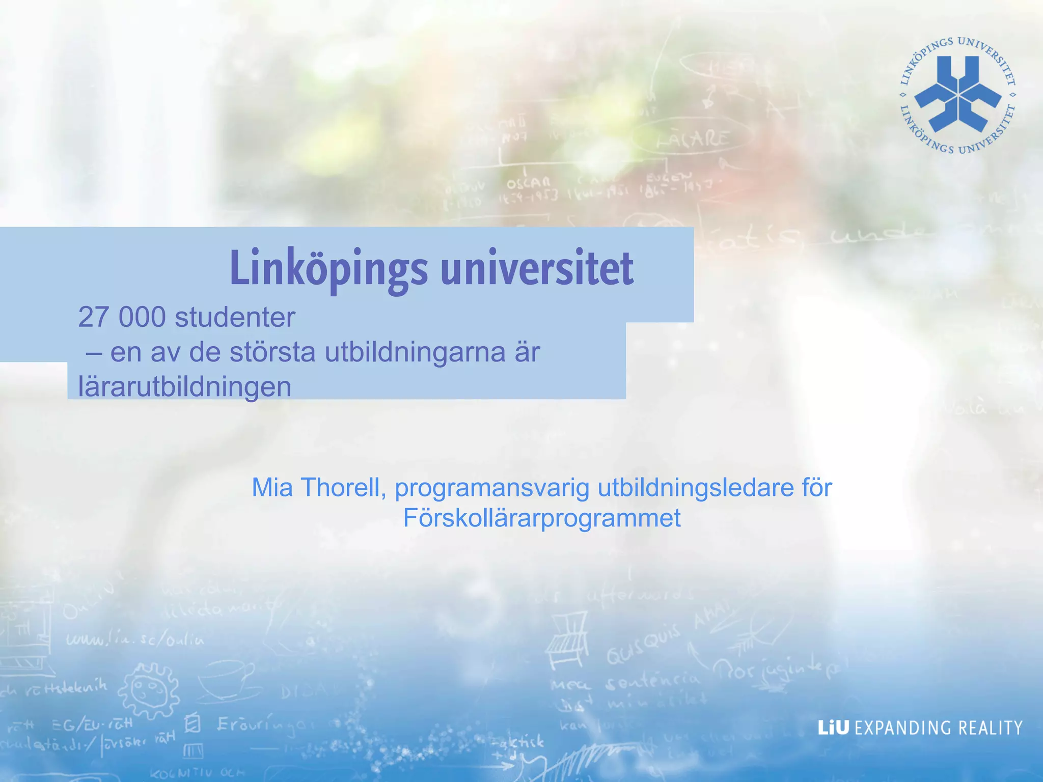 Programansvarigs presentation 120821 | PDF | Education