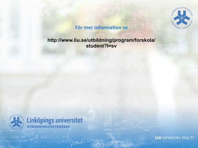 Programansvarigs presentation 120821 | PDF | Education