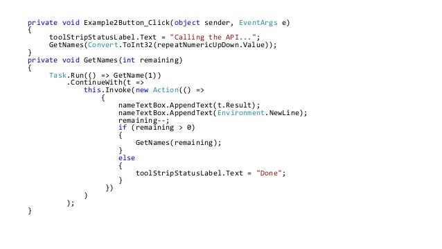Programação assíncrona com c sharp