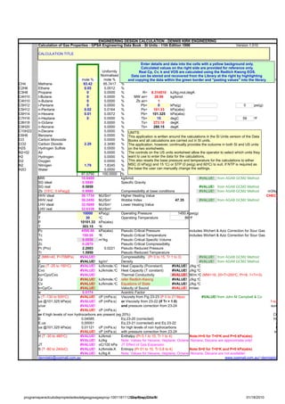 Gas properties calculation | PDF