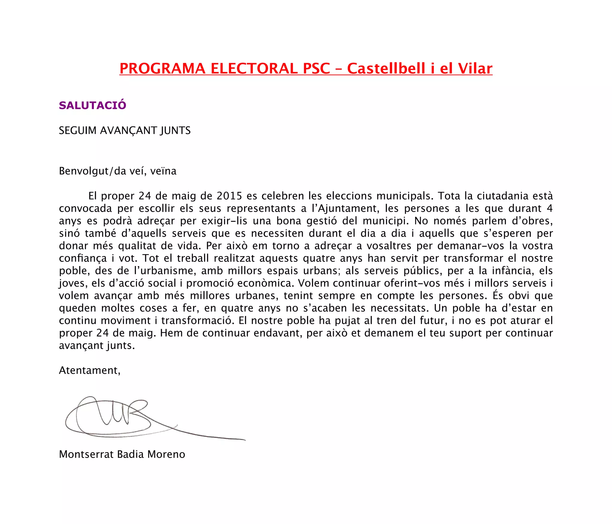 Programa psc castellbell catala | PPT