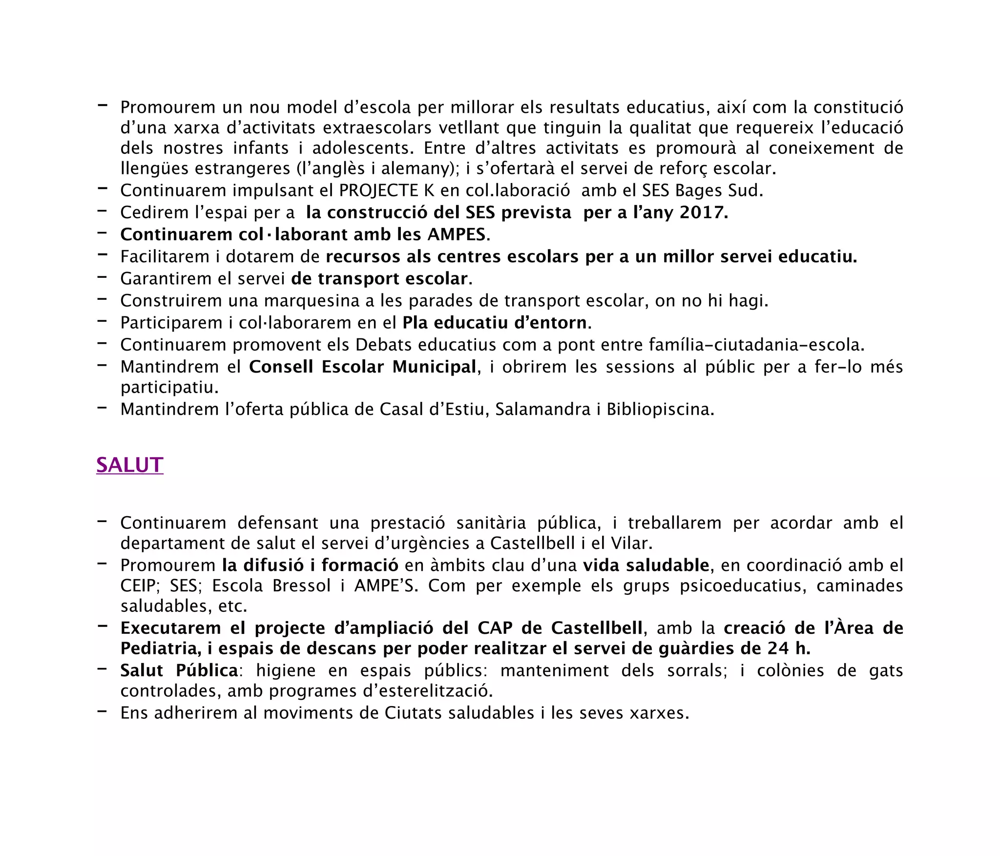 Programa psc castellbell catala | PPT