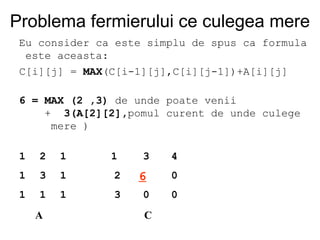 Programare dinamica | PPT