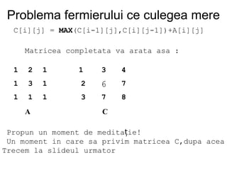 Programare dinamica | PPT