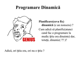 Programare dinamica | PPT