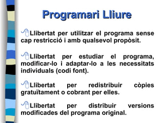 Programari Lliure | PPT