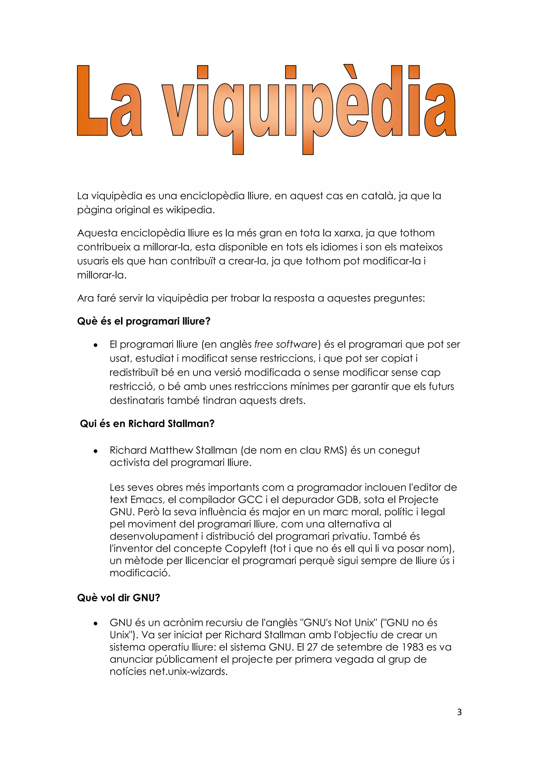 Programari lliure | PDF