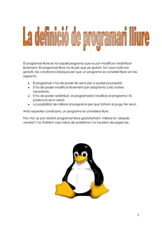 Programari lliure | PDF
