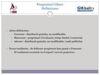 Programari lliure AGORA | PPT