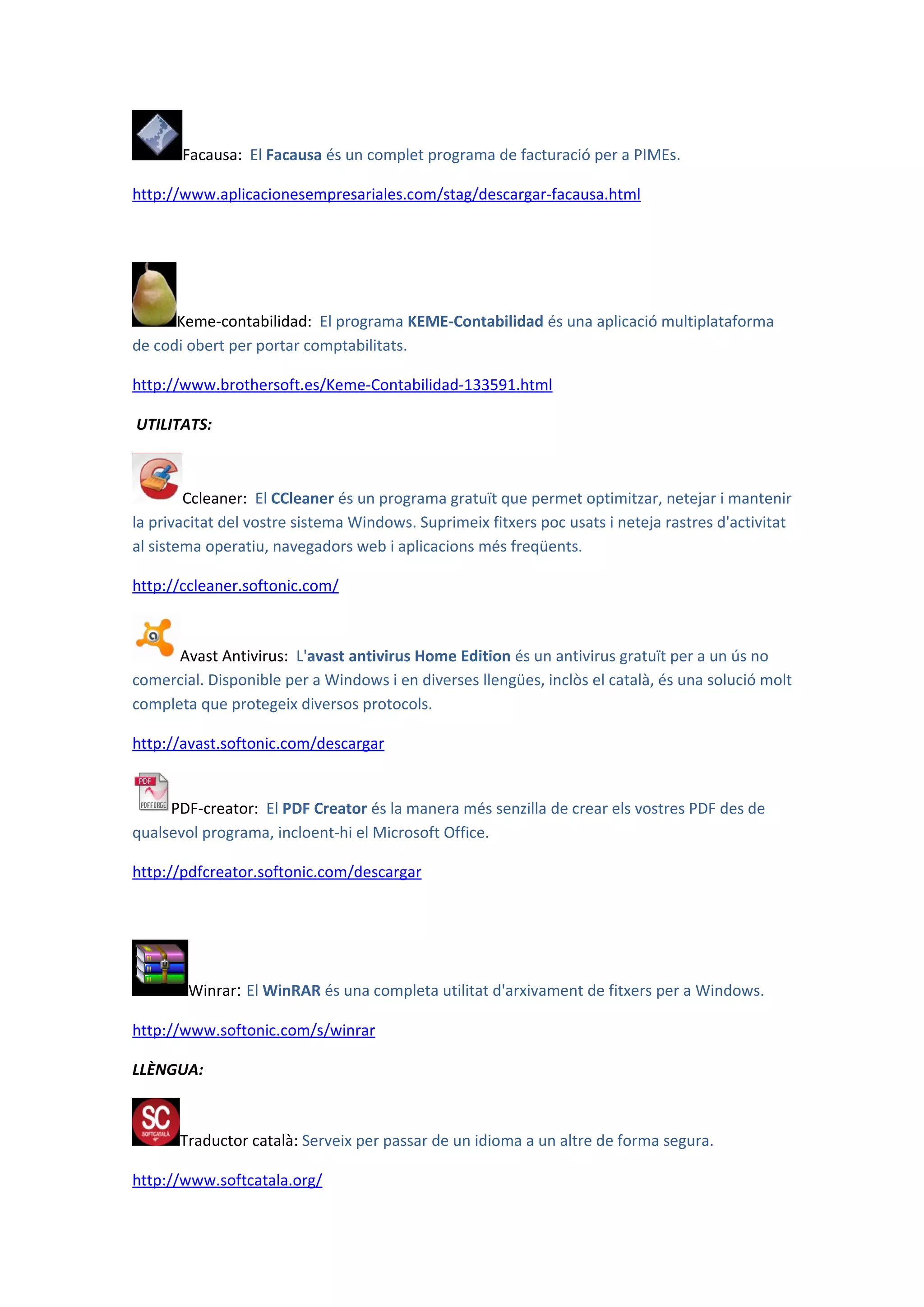 Programari lliure | DOC