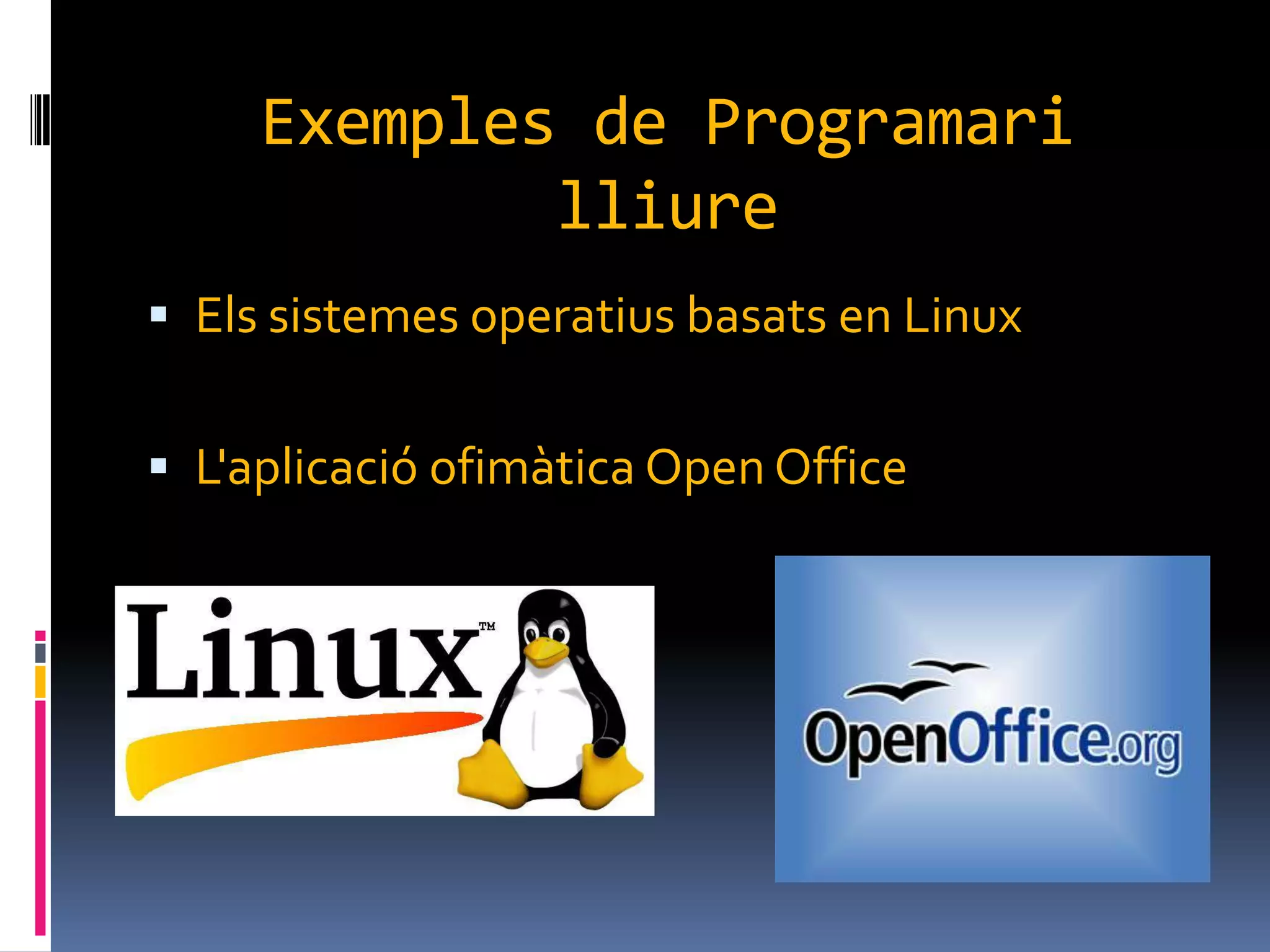 Programari lliure i programari privat | PPT