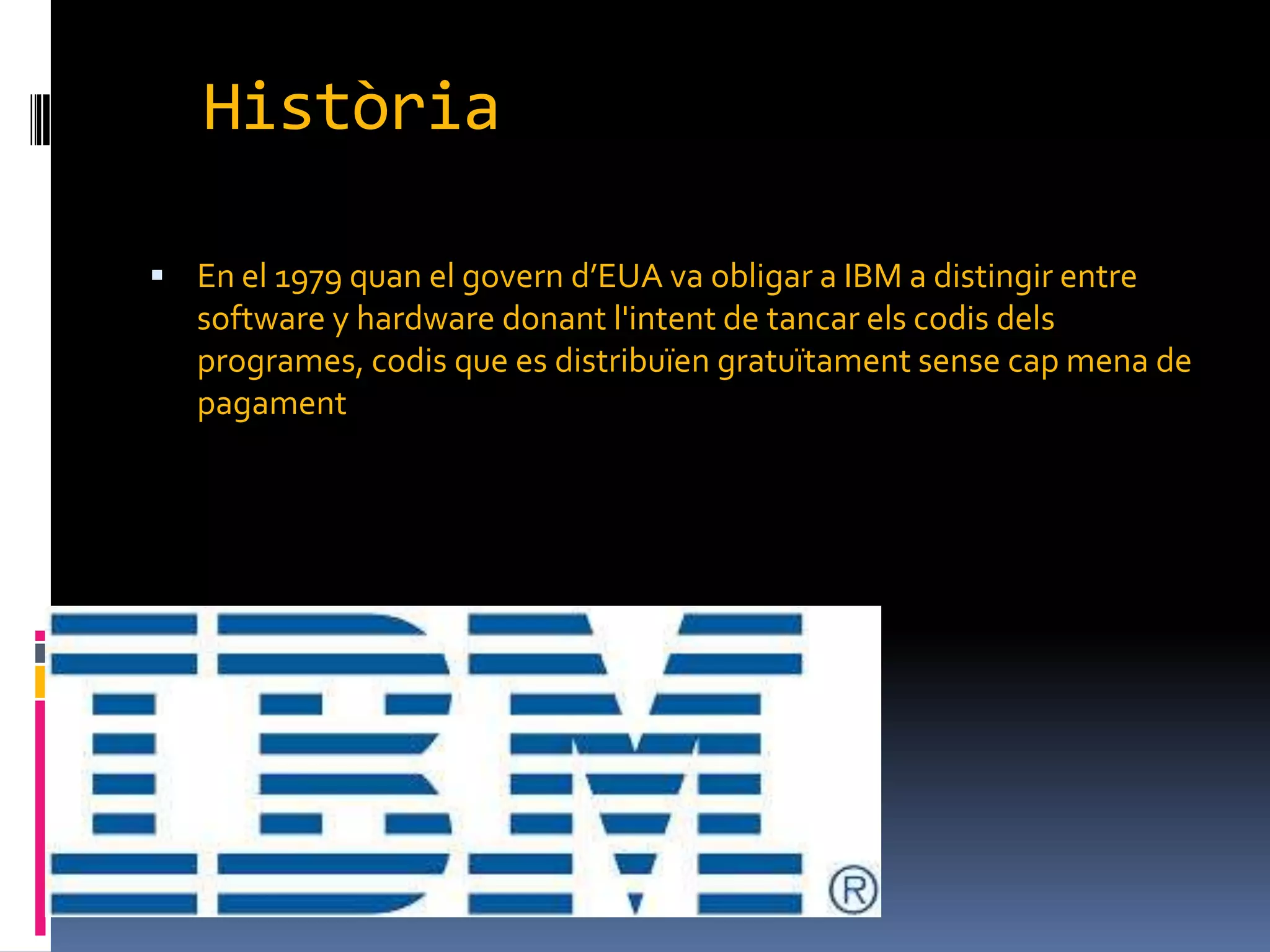 Programari lliure i programari privat | PPT