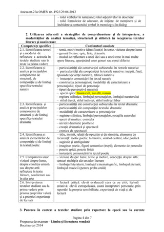 Programa romana bac_-real_2014 | DOC