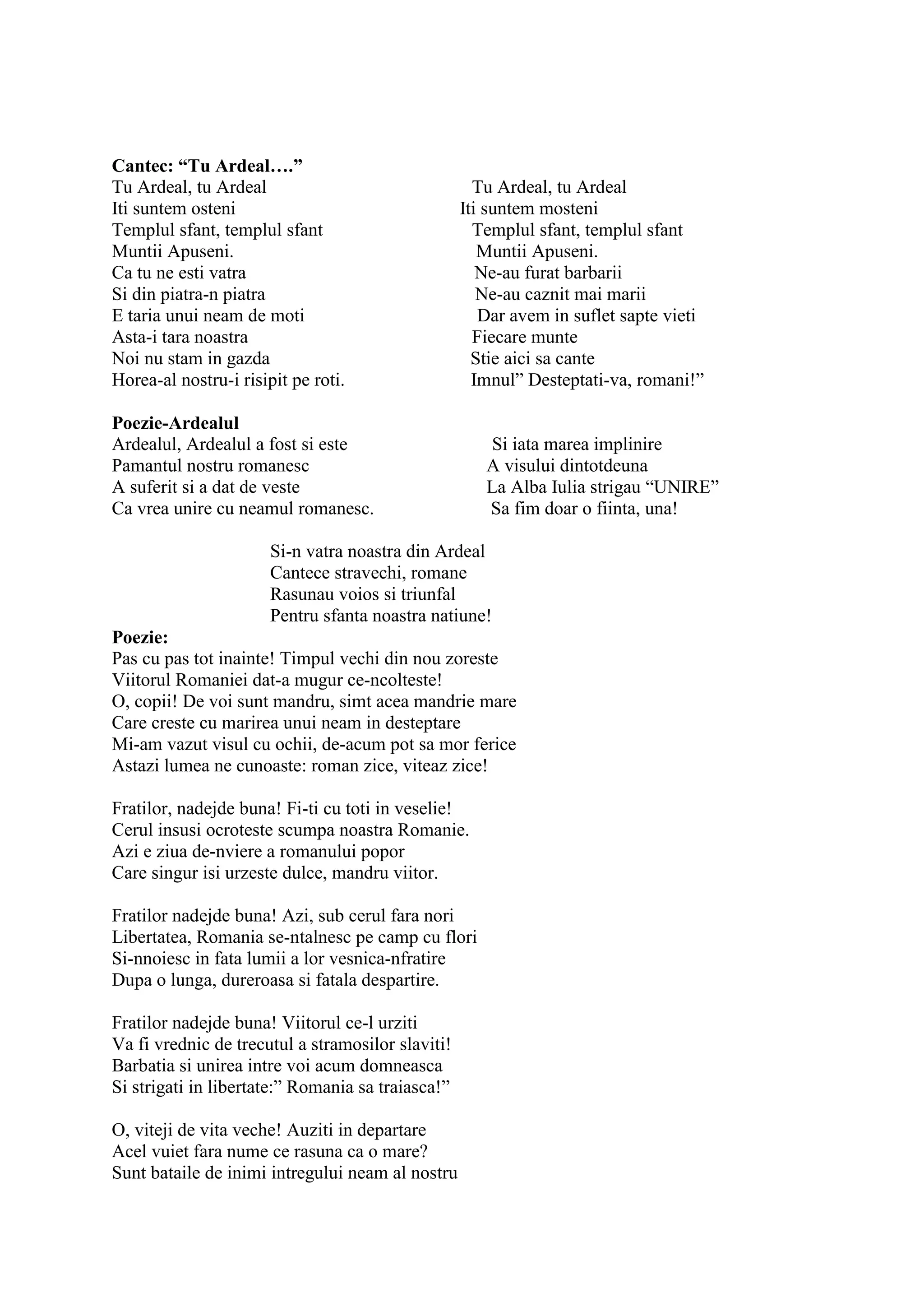 Program artistic pentru 1 decembrie | DOCX