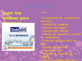 Programa saint. | PPTX