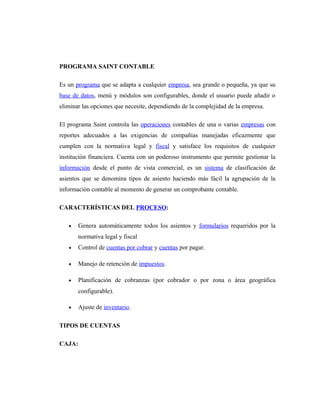SISTEMA ADMINISTRATIVO SAINT | DOC