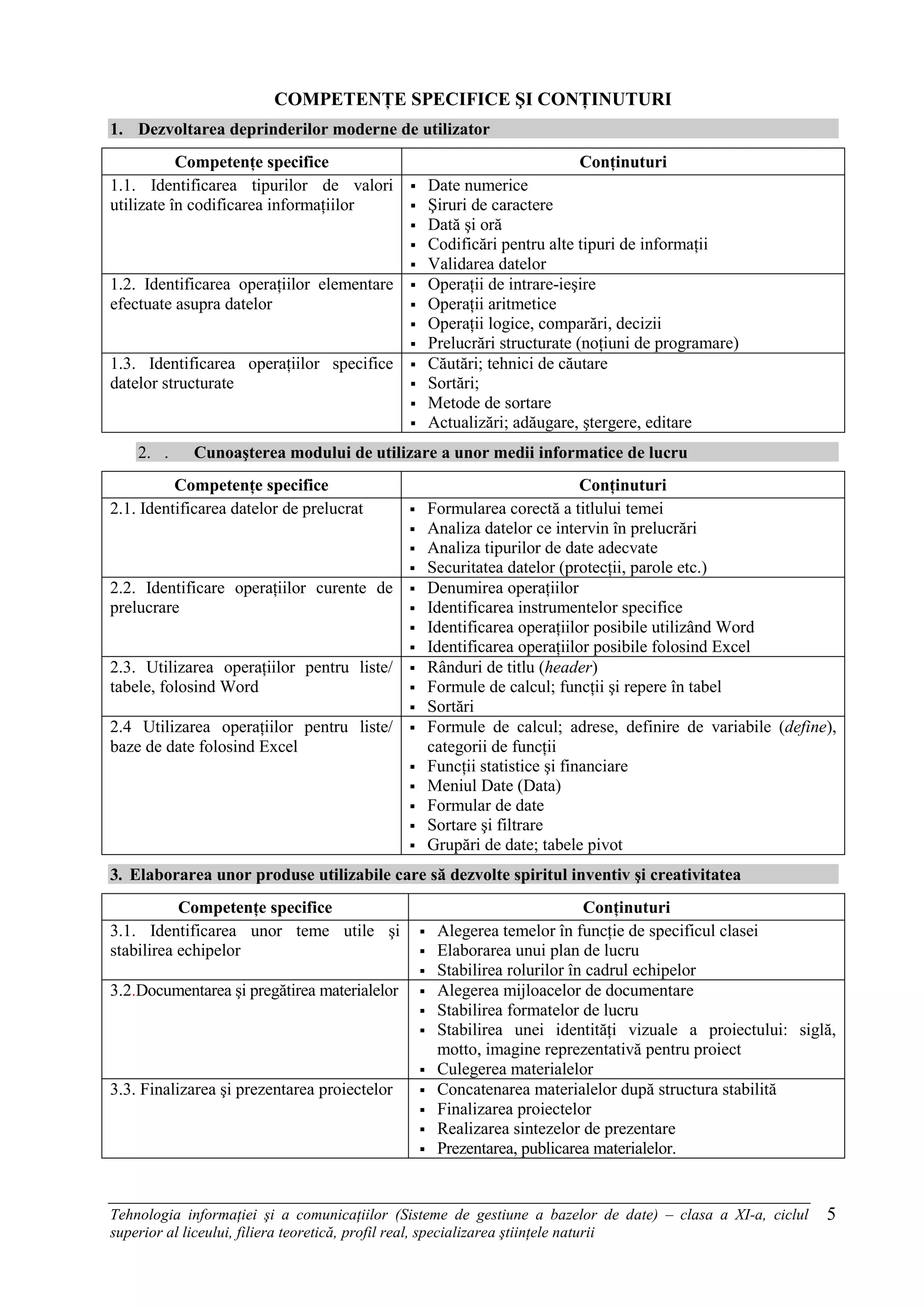 Programa scolara tic-st-naturii_11 | PDF
