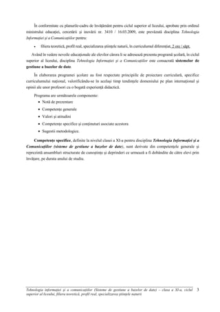 Programa scolara tic-st-naturii_11 | PDF
