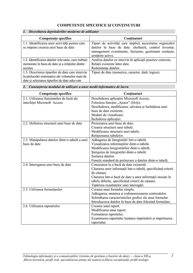 Programa scolara tic-st-naturii_12 | PDF