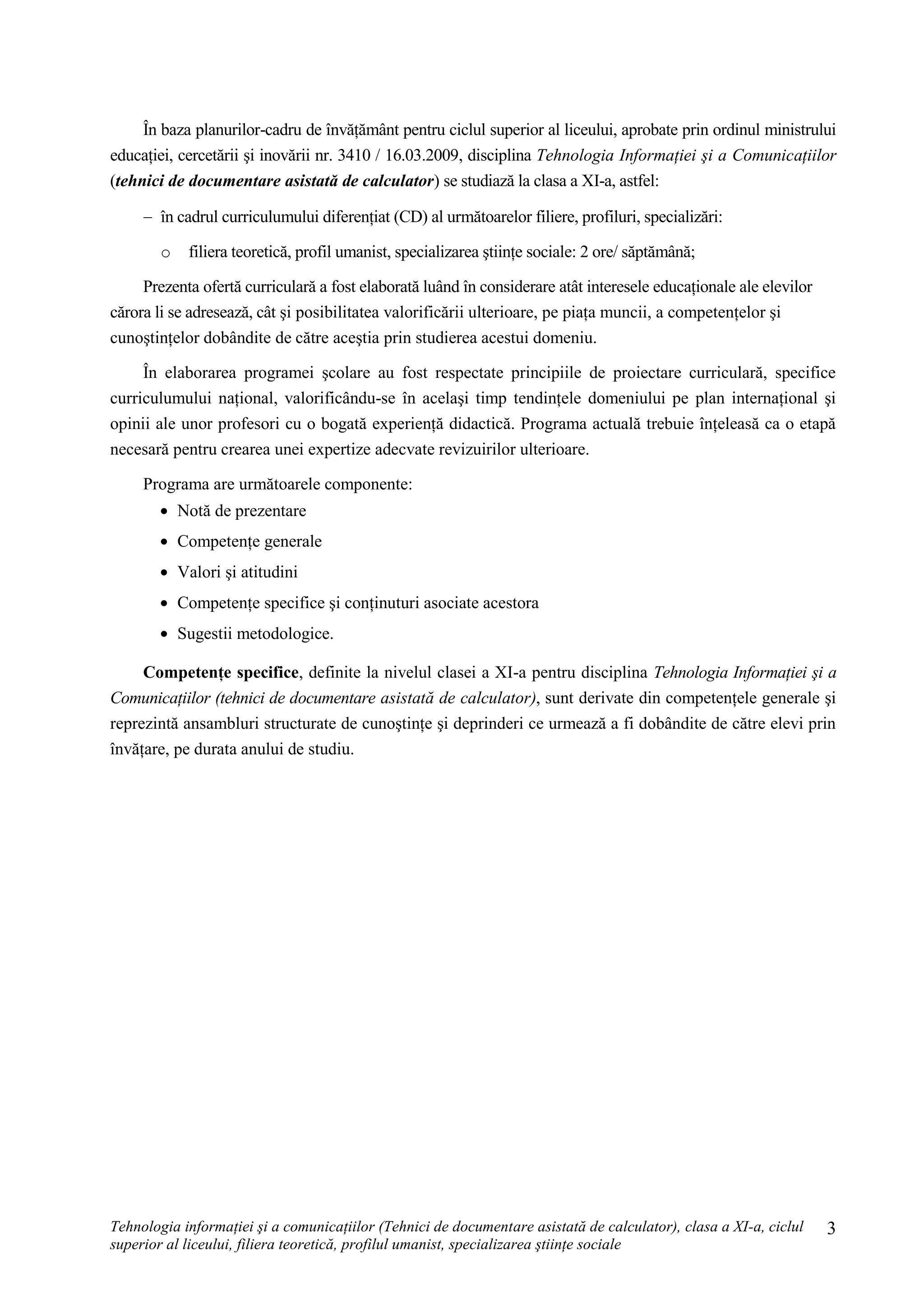 Programa scolara tic-st-sociale_11 | PDF