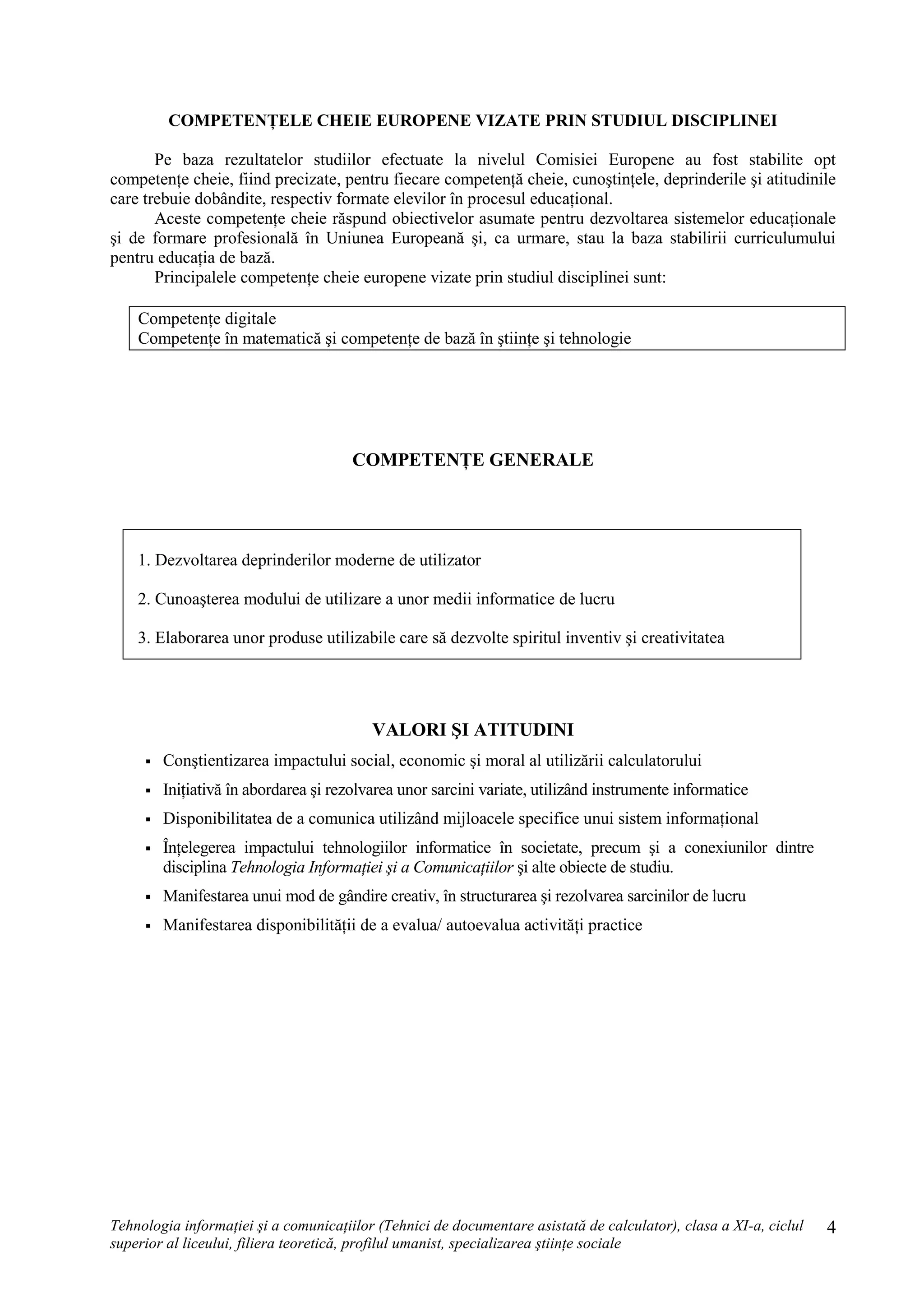 Programa scolara tic-st-sociale_11 | PDF