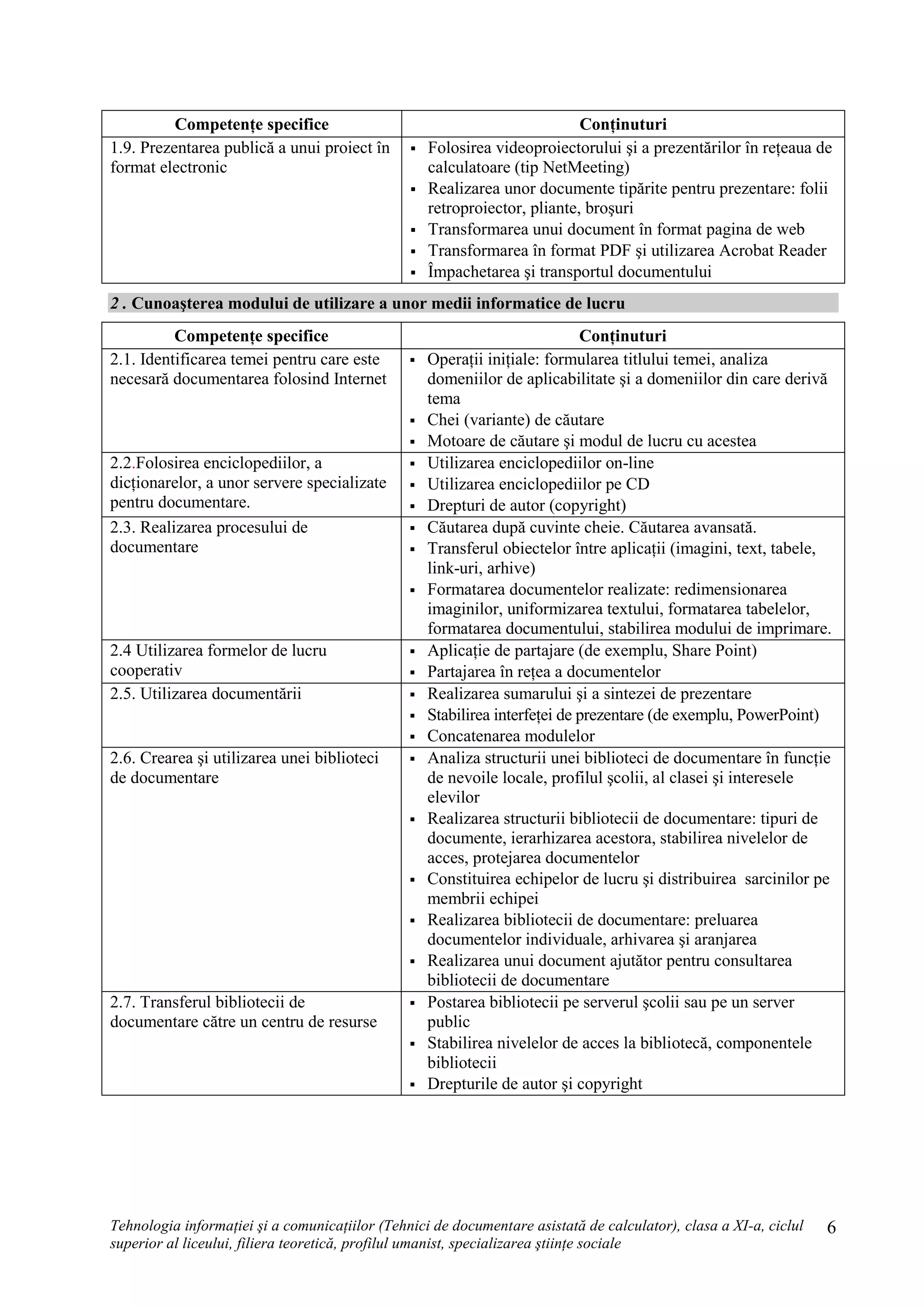 Programa scolara tic-st-sociale_11 | PDF