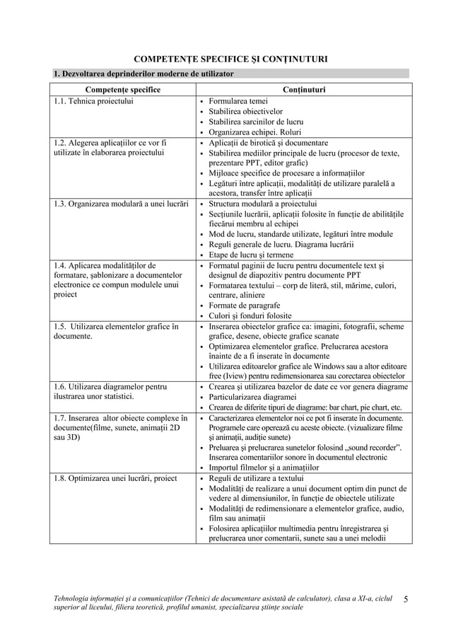 Programa scolara tic-st-sociale_11 | PDF