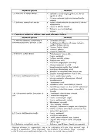 Programa scolara tic_10 | PDF