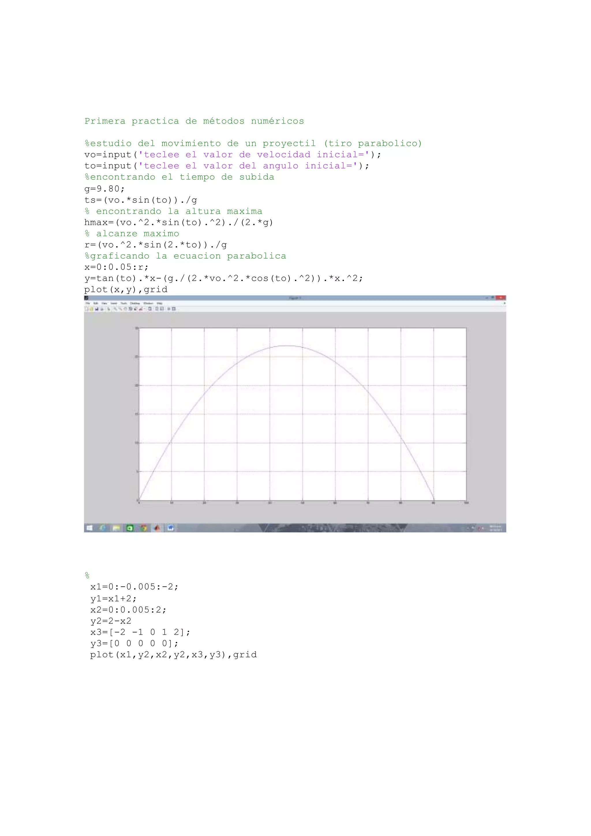 Programas de matlab | PDF