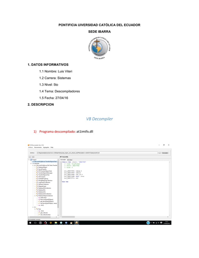 Ejemplos Programas Descompilados | PDF | Programming Languages | Computing